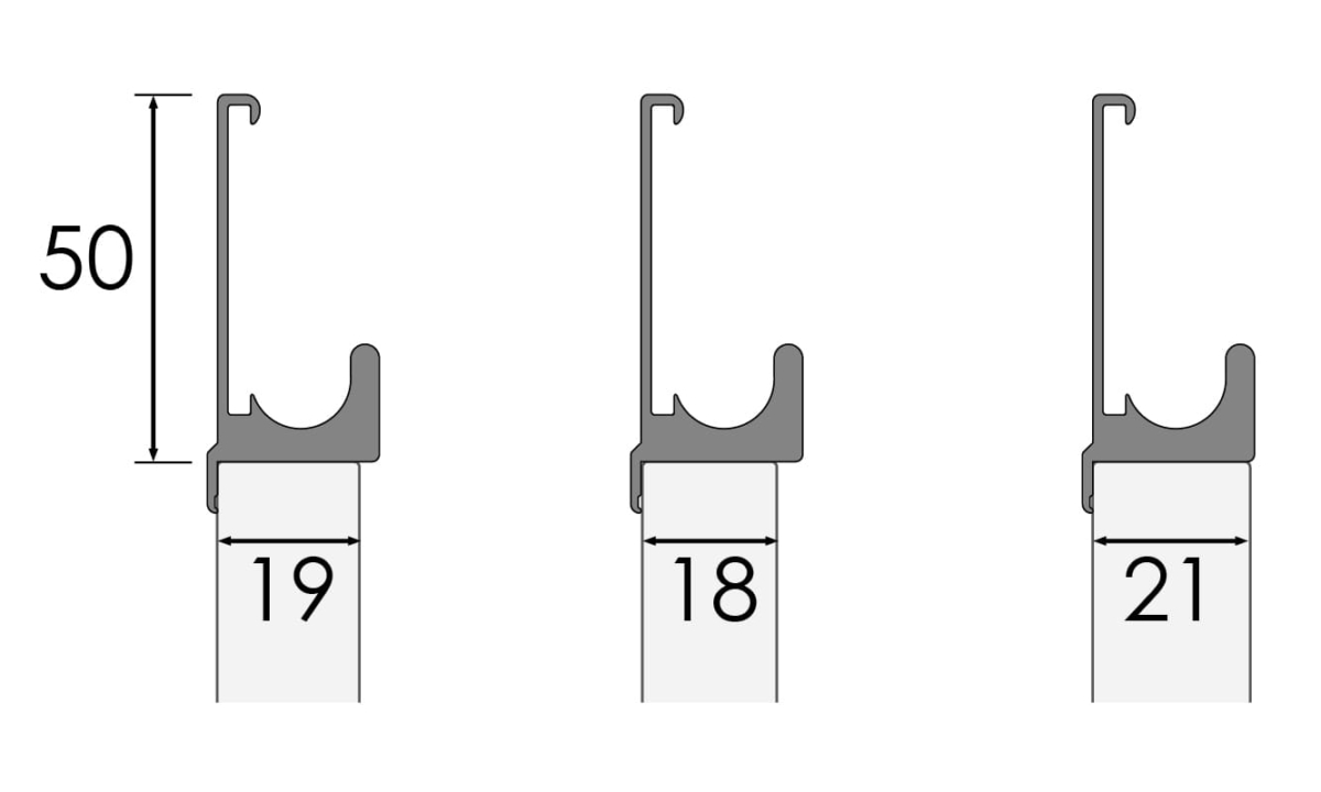 Syma50 Customizable Profile Handle with Clip-System | Rincomatic