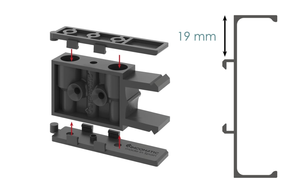 Traditional Gola Profile Hardware. C and J Profiles for Cabinets.