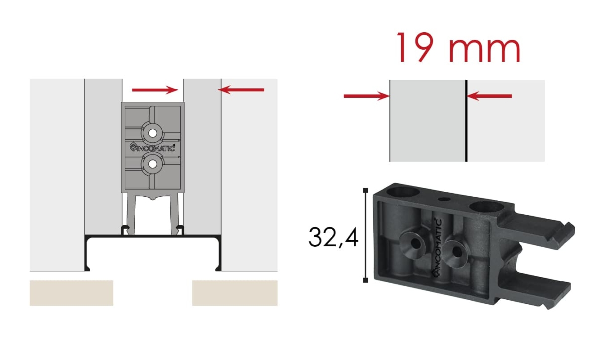 Traditional Gola Profile Hardware. C and J Profiles for Cabinets.
