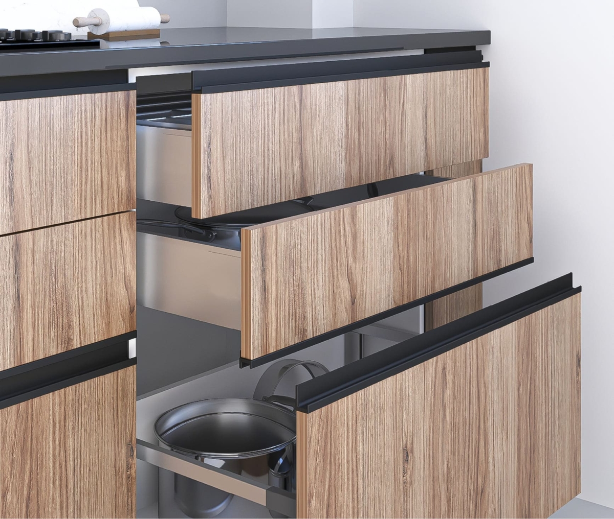 Aluminum Profile Handles Syma Clip-System | Rincomatic